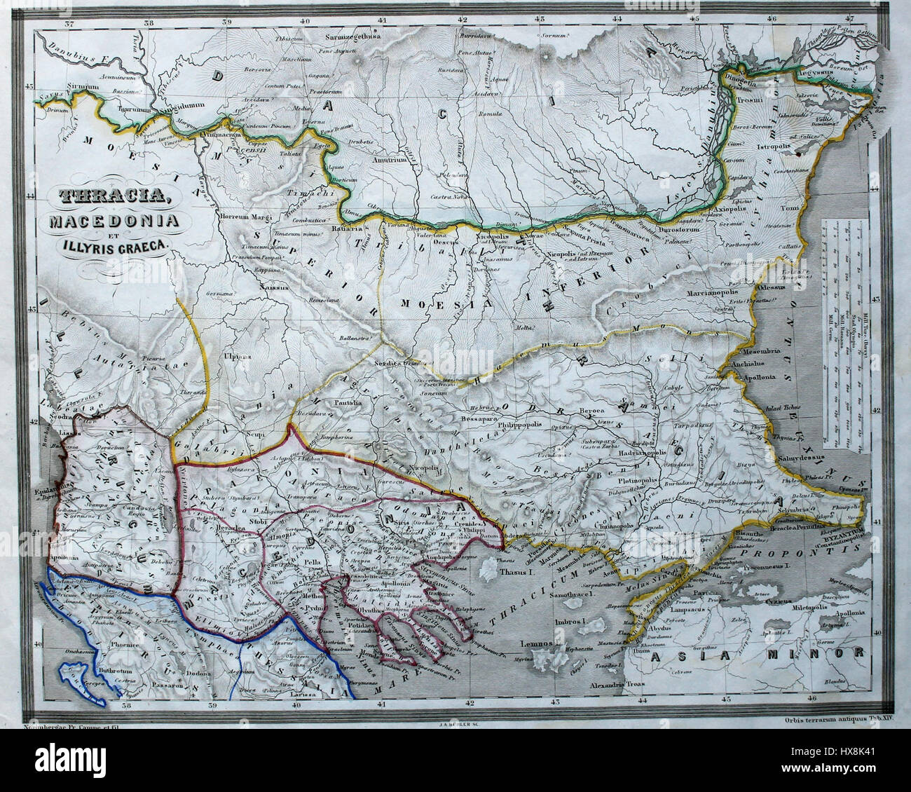 Roman illyria map hi-res stock photography and images - Alamy