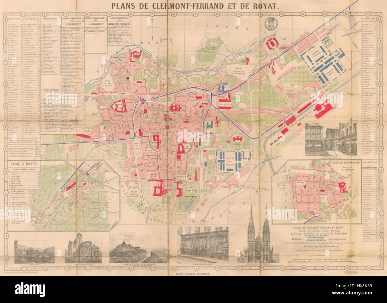 The 'Plan de Clermont' is a detailed map or plan of Clermont, likely ...