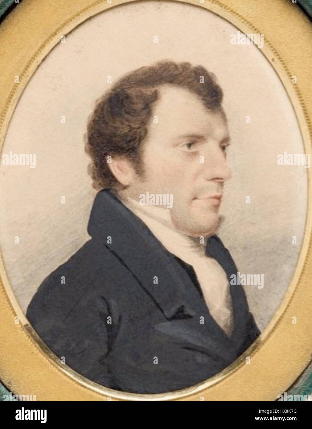 This portrait, created by Thomas Edwards, features a man from the early ...