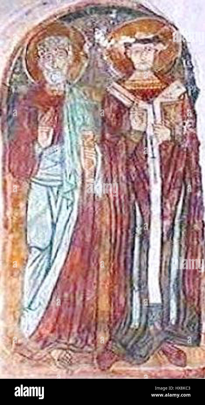 ‘San Pietro Apostolo e San Leone Magno’ is a religious artwork ...