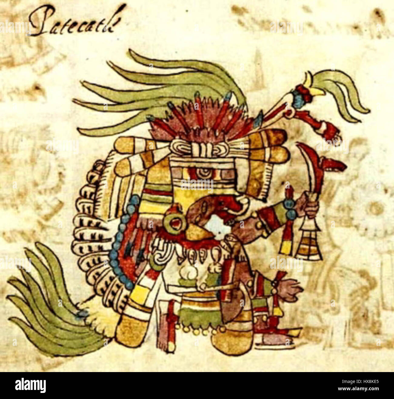 Patecatl is a deity from Aztec mythology, associated with medicine ...