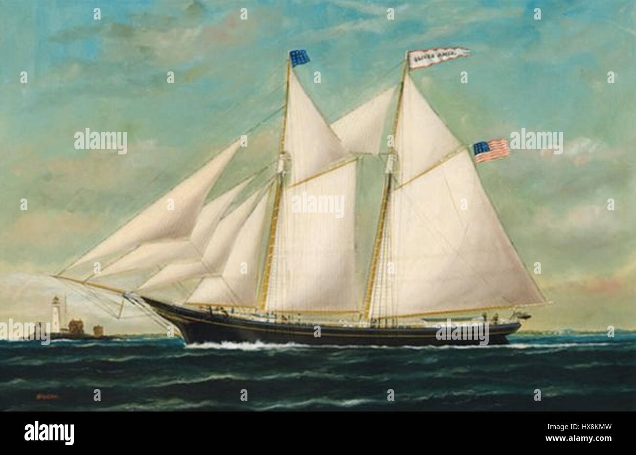 Ship Oliver Ames byWilliamPierceStubbs Stock Photo - Alamy