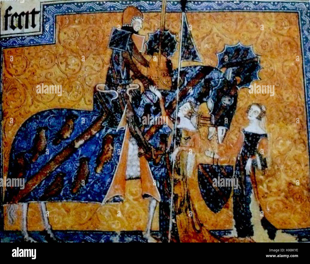 The 'Lutrelll' artwork, likely referring to a piece from the medieval ...