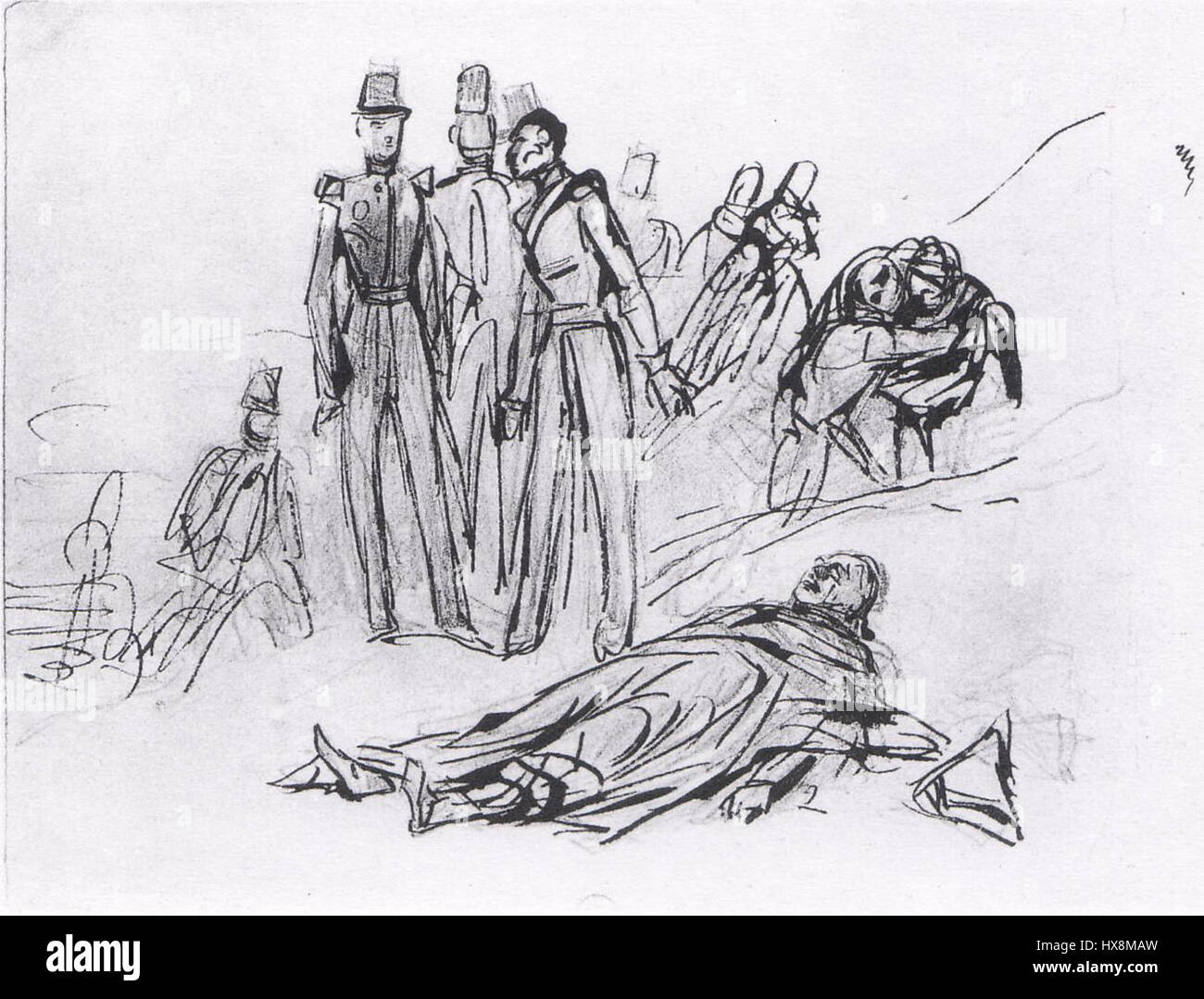 The 'Mort de Damremont' is a historical artwork, often associated with ...