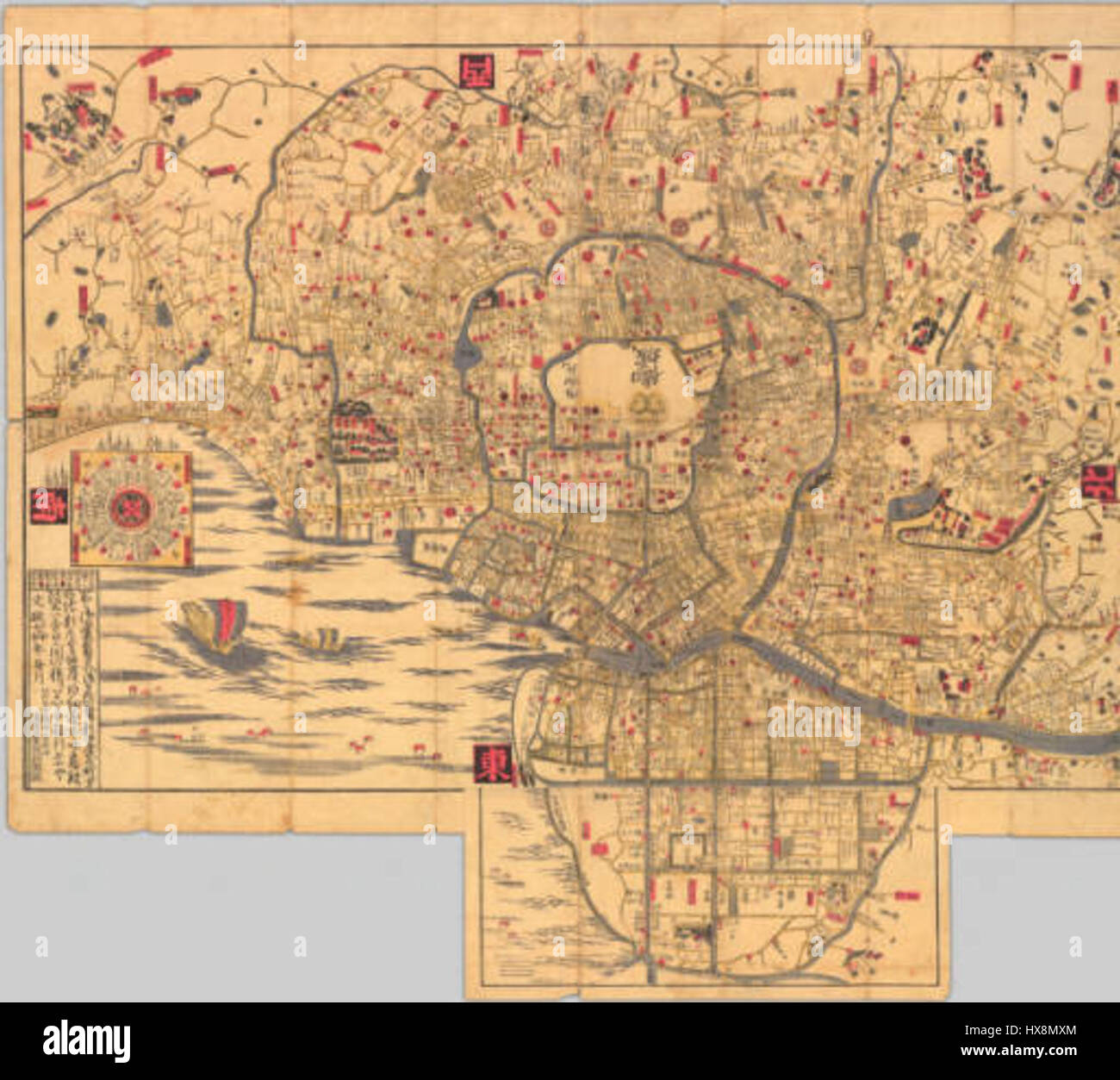 The 'Plan of Edo' is a historical map depicting the city of Edo (now ...