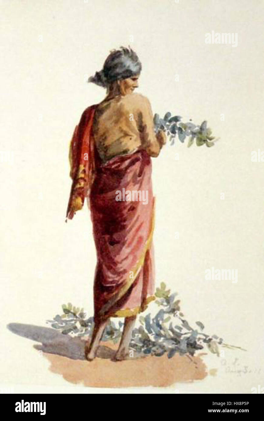 The Tamil Pariah Woman represents a traditional figure from Tamil Nadu ...