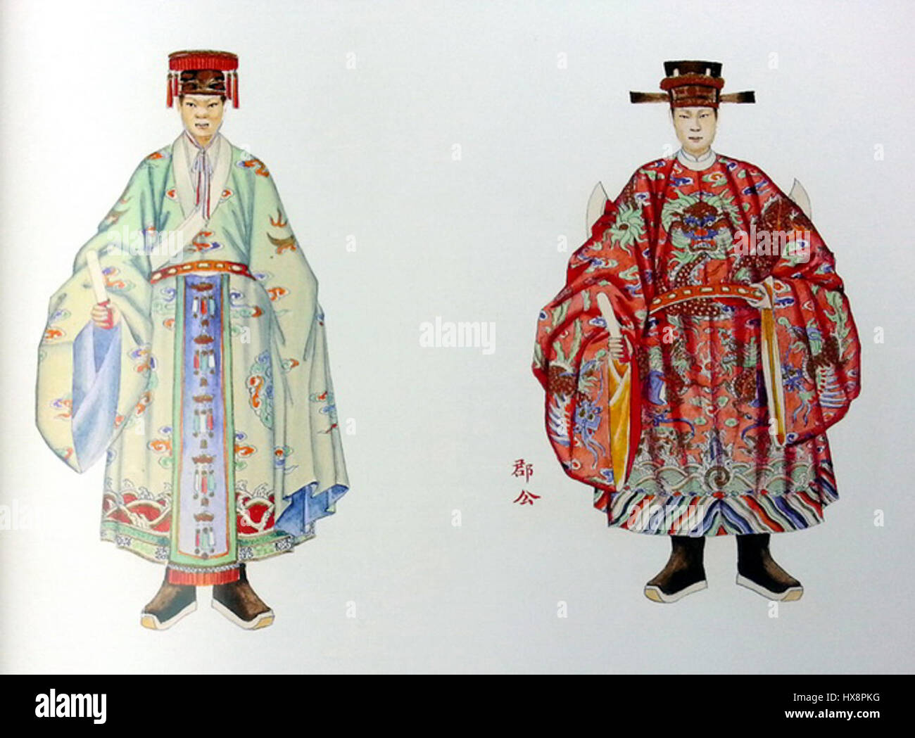 This artwork by Tranh Trieu Nguyen from the Nguyen Dynasty depicts a ...