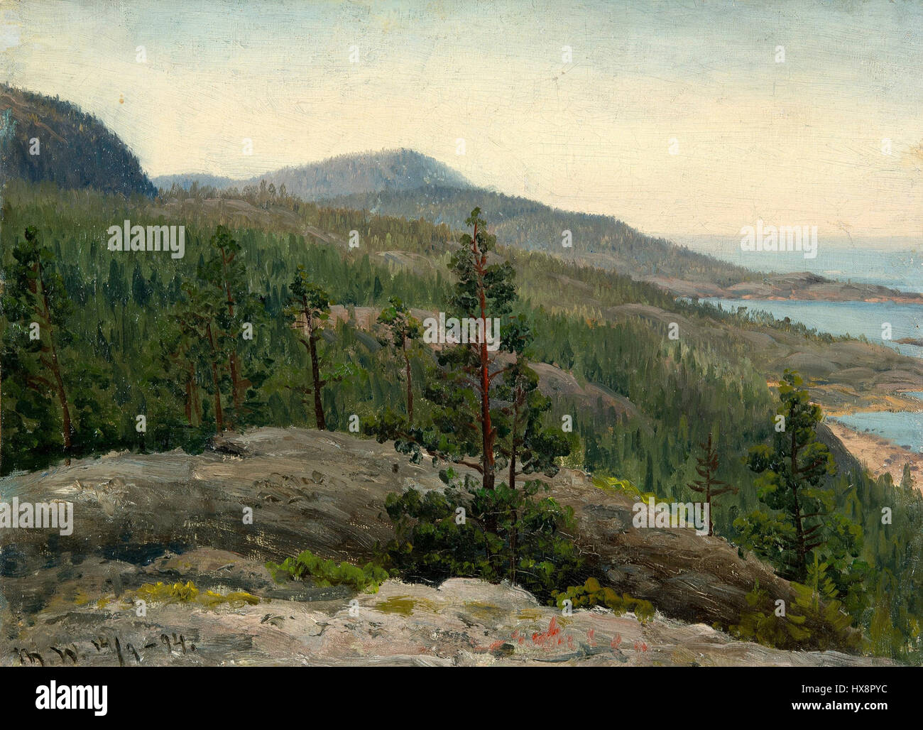 Waenerberg Landscape from Suursaari Stock Photo - Alamy