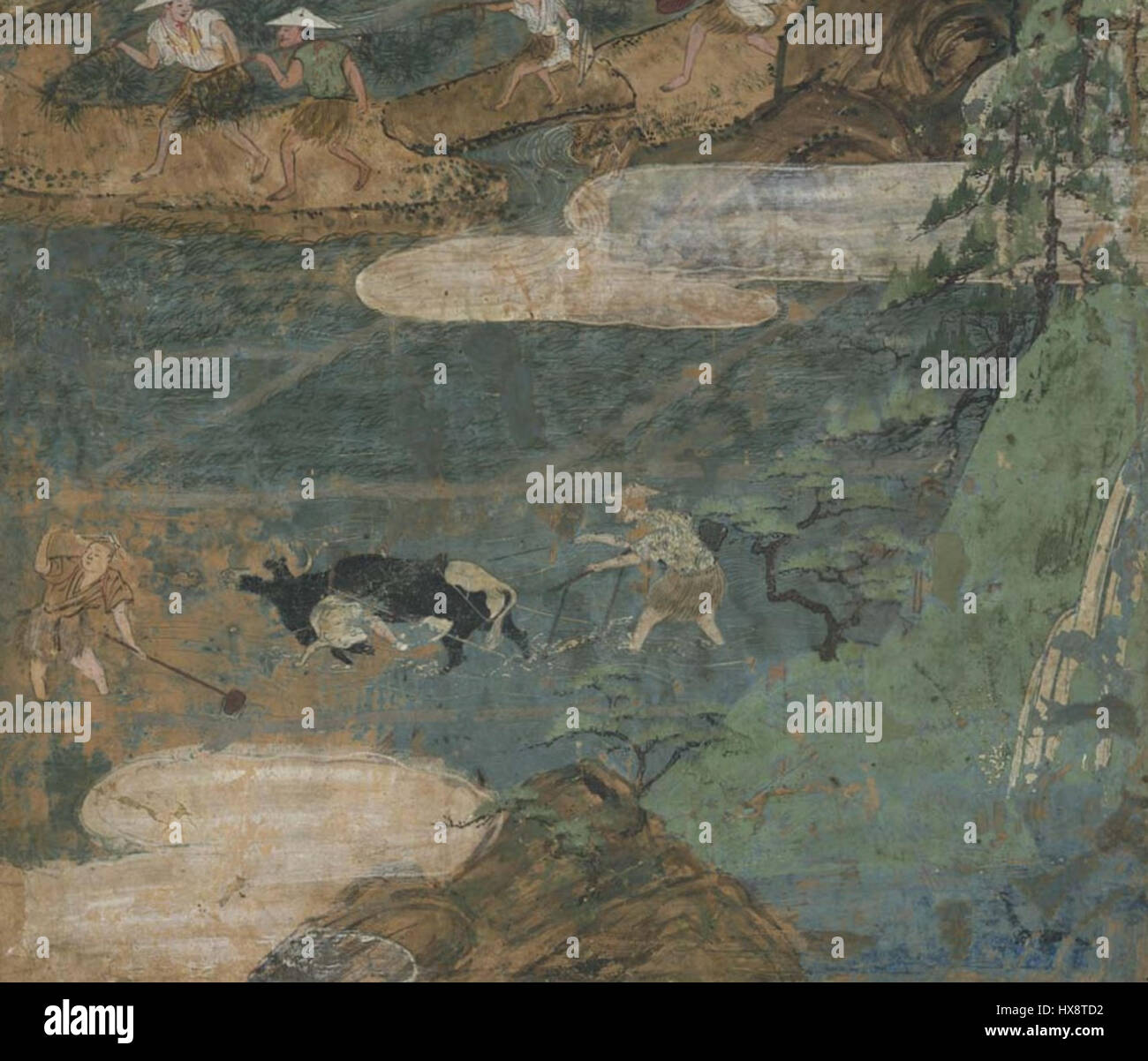 This is a Japanese calligraphy work that features traditional kanji ...