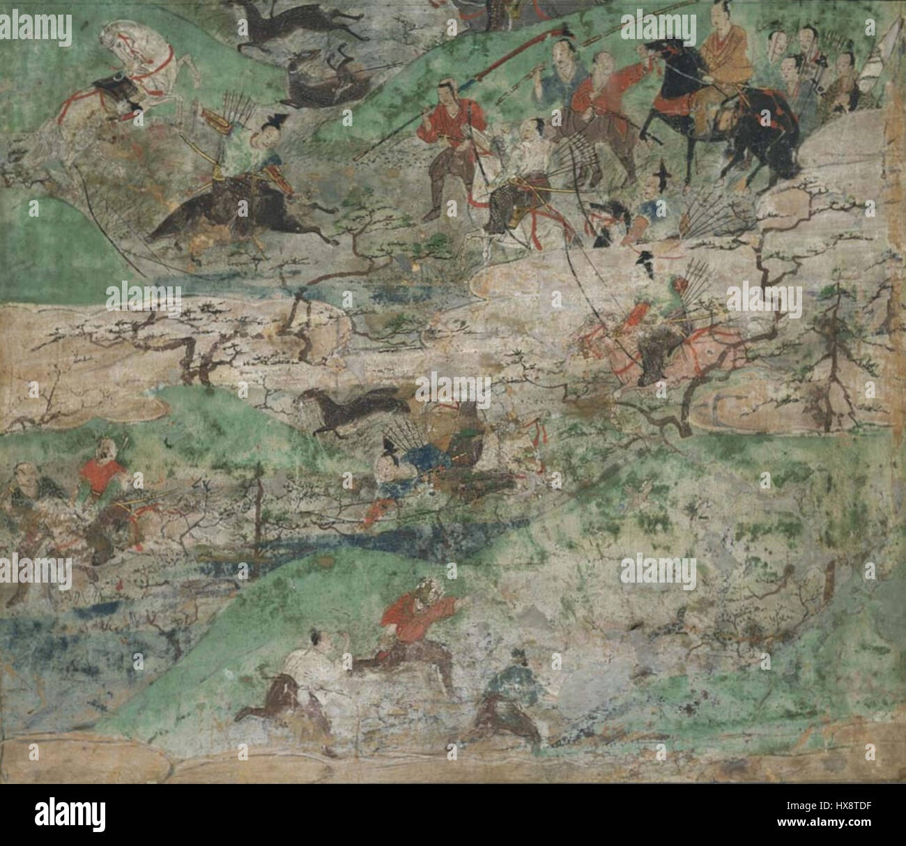 This work of art features intricate designs typical of Asian cultural ...