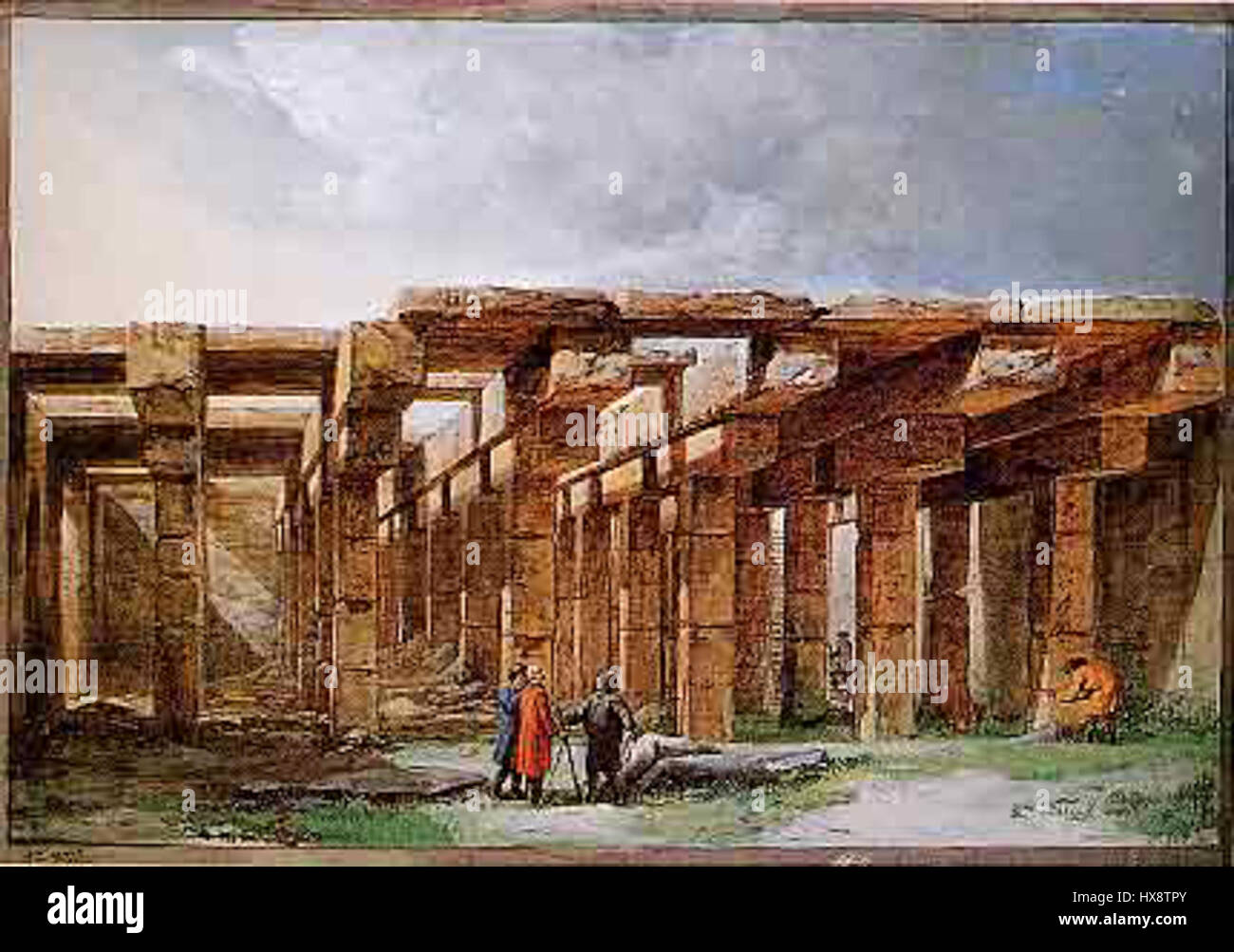 San Basilio Houel1 Stock Photo - Alamy