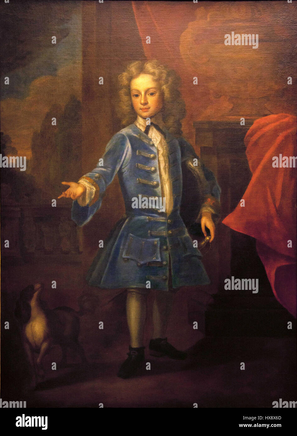 The 'Boy in Blue' is an anonymous portrait painting from the 17th ...