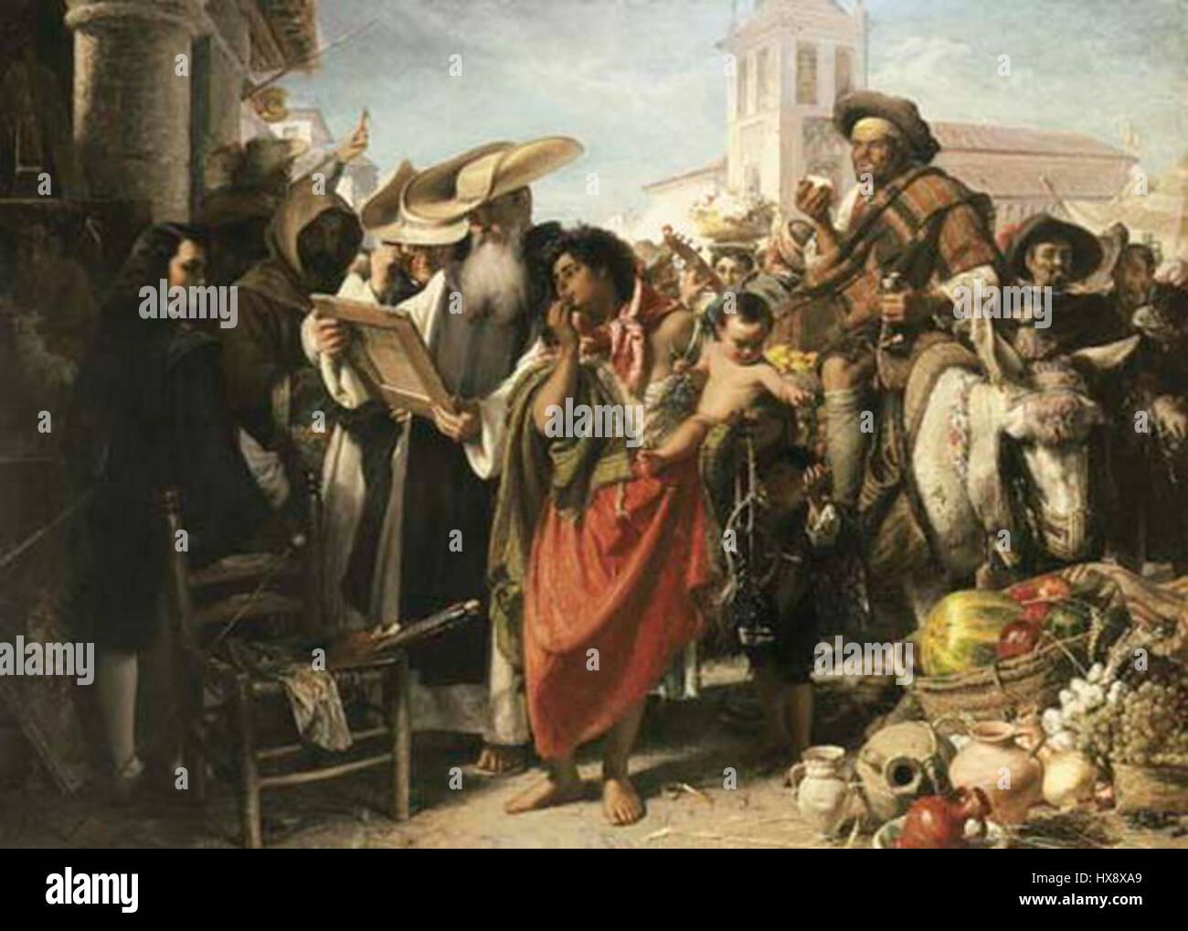 This artwork by John Phillip depicts the early career of Spanish ...