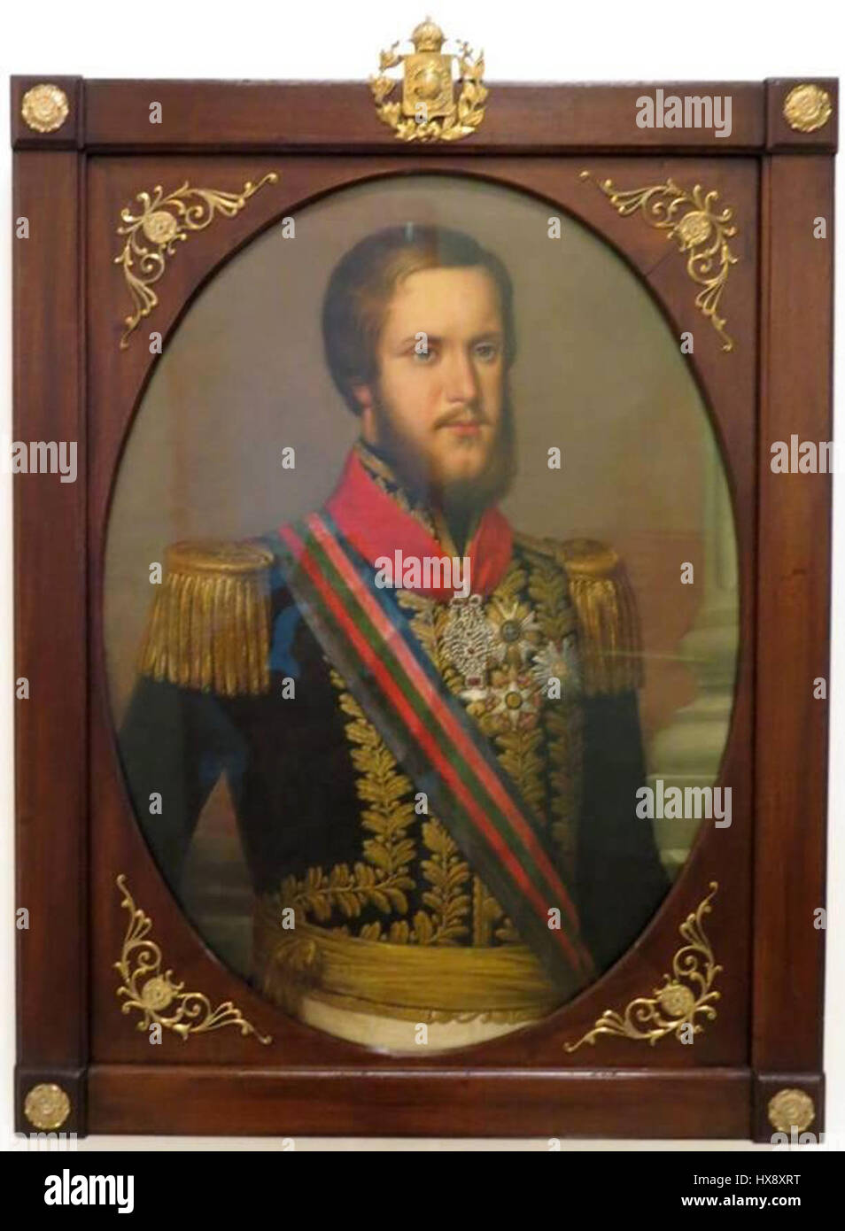 *Retrato de Don Pedro II* by Louis Auguste Moreaux is a portrait of ...