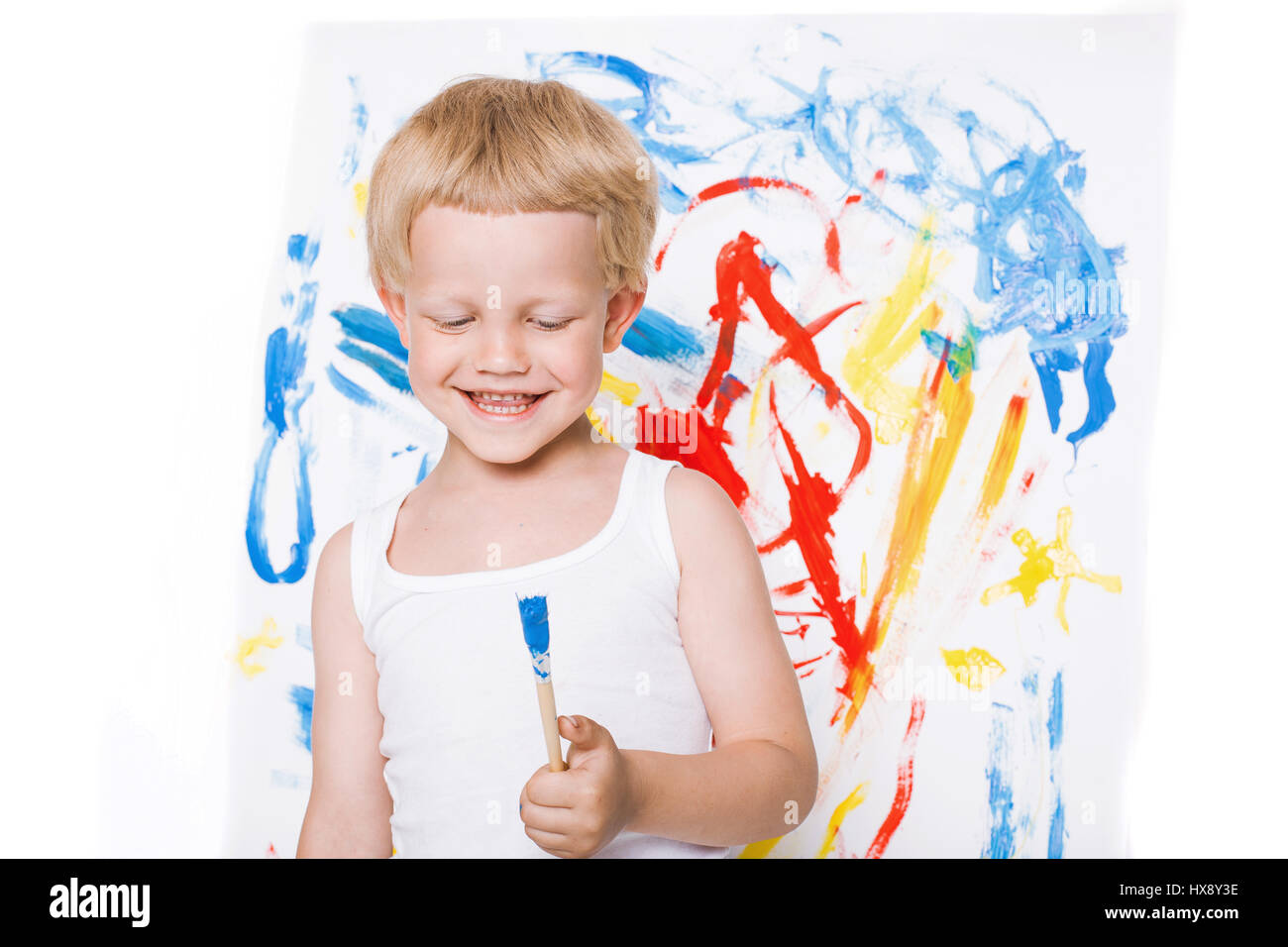 Child paint hi-res stock photography and images - Alamy
