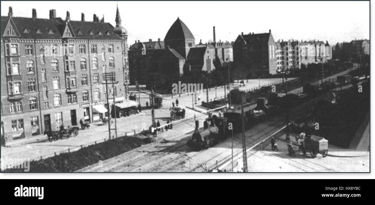 The Rantzausgade railway crossing is a notable infrastructure point in ...