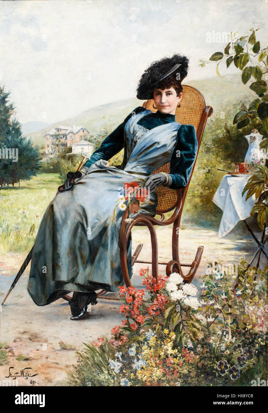 ‘Portret damy’ by Stanisław Wolski captures the elegance and grace of a ...