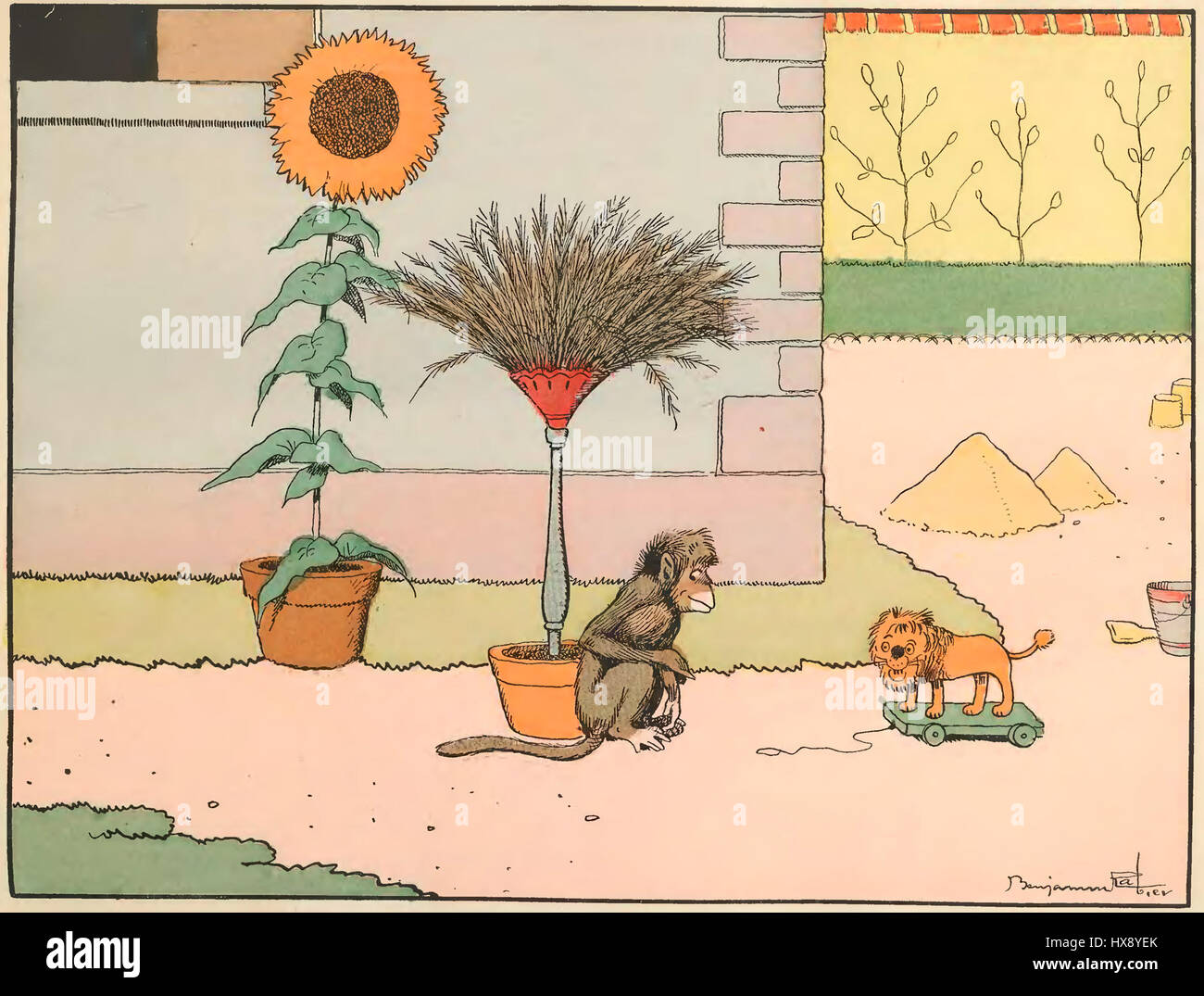 'Les Petites Misères de la vie des animaux' by Rabier is a series of ...