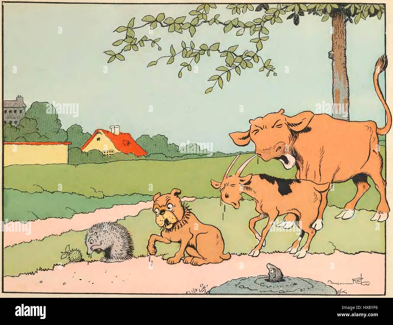 'Les Petites Misères de la vie des animaux' by Rabier is a whimsical ...
