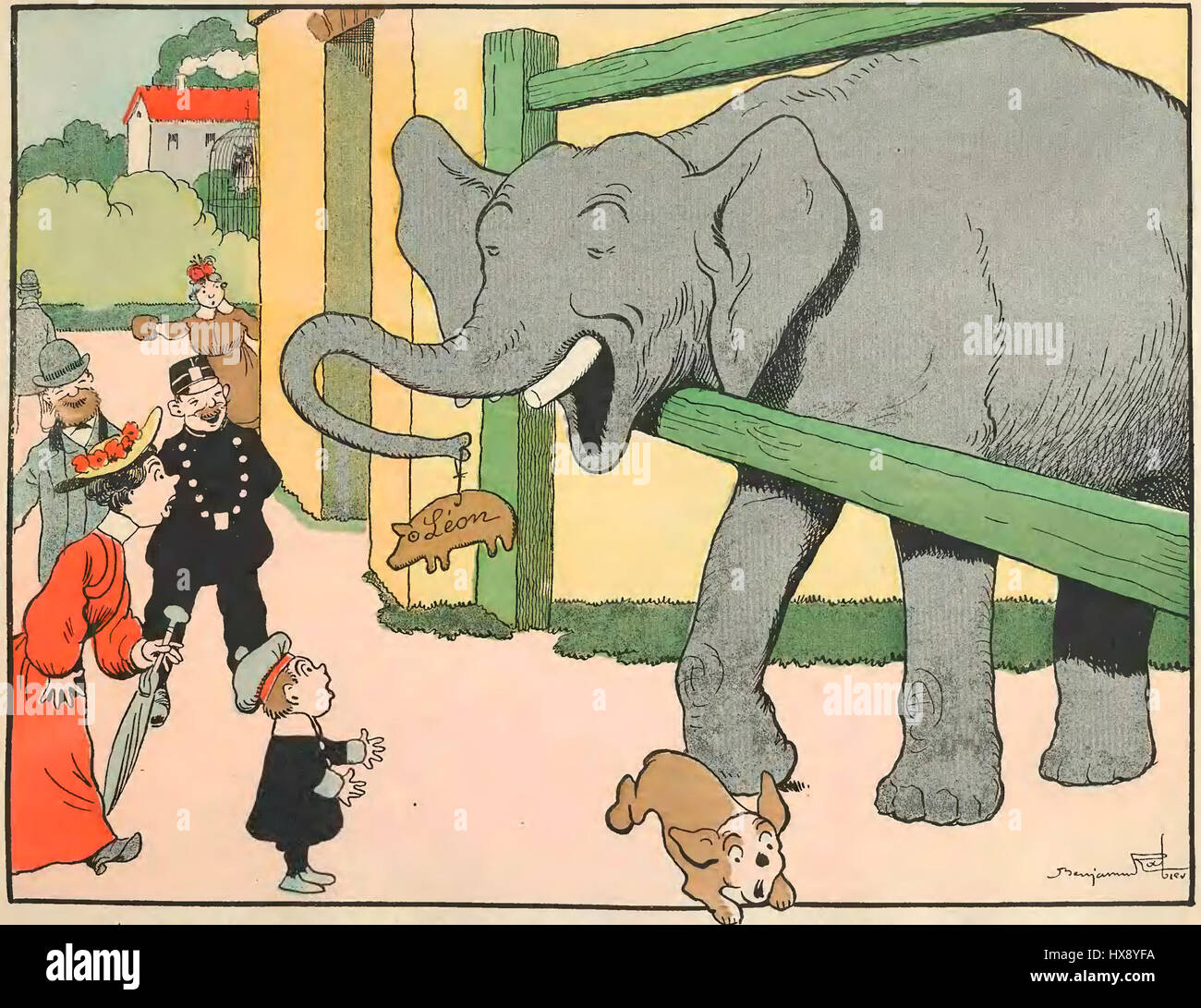 'Les Petites Misères de la vie des animaux' by Rabier is a satirical ...