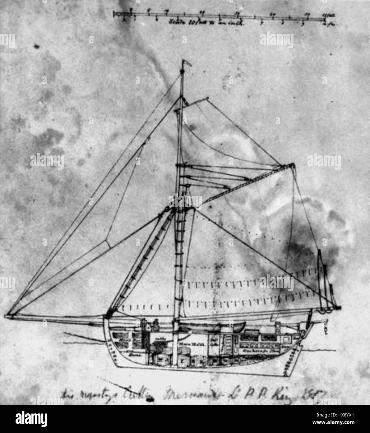 Mermaid ship Black and White Stock Photos & Images - Alamy