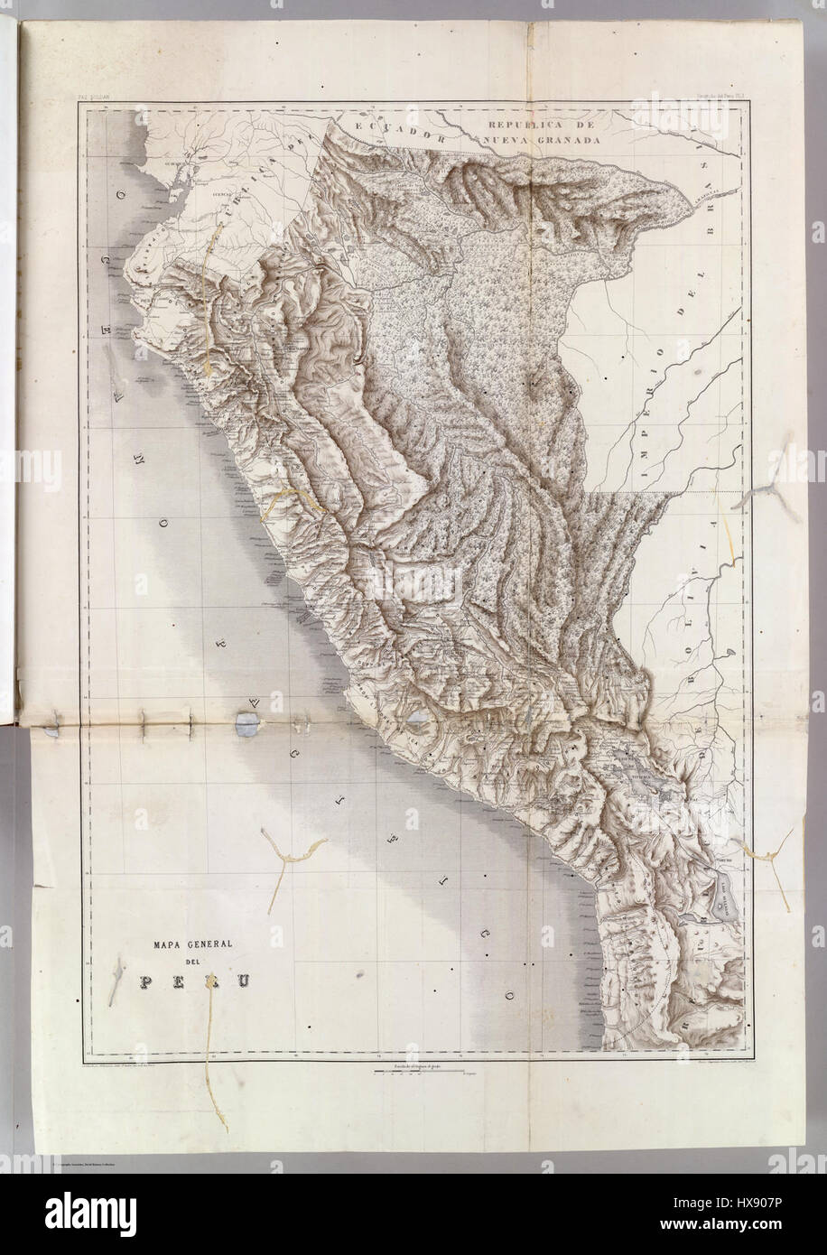 The 'Mapa General del Peru' is a detailed map of Peru created in 1865 ...