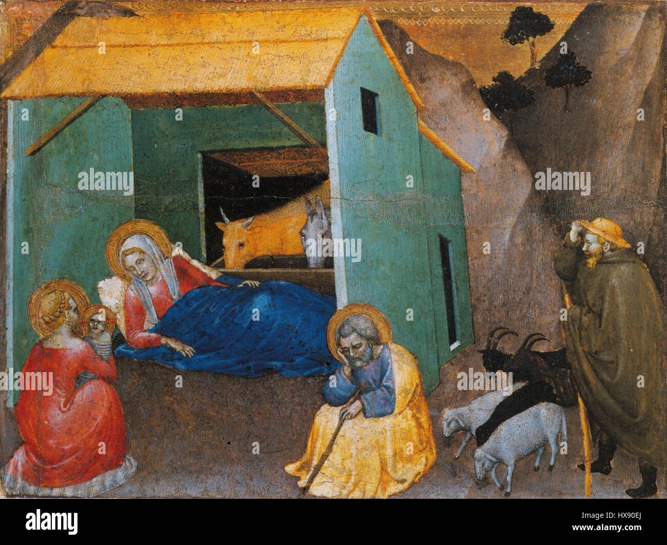 The 'Prato Polyptych' is a religious altarpiece by Fra Angelico, depicting the Nativity of ...