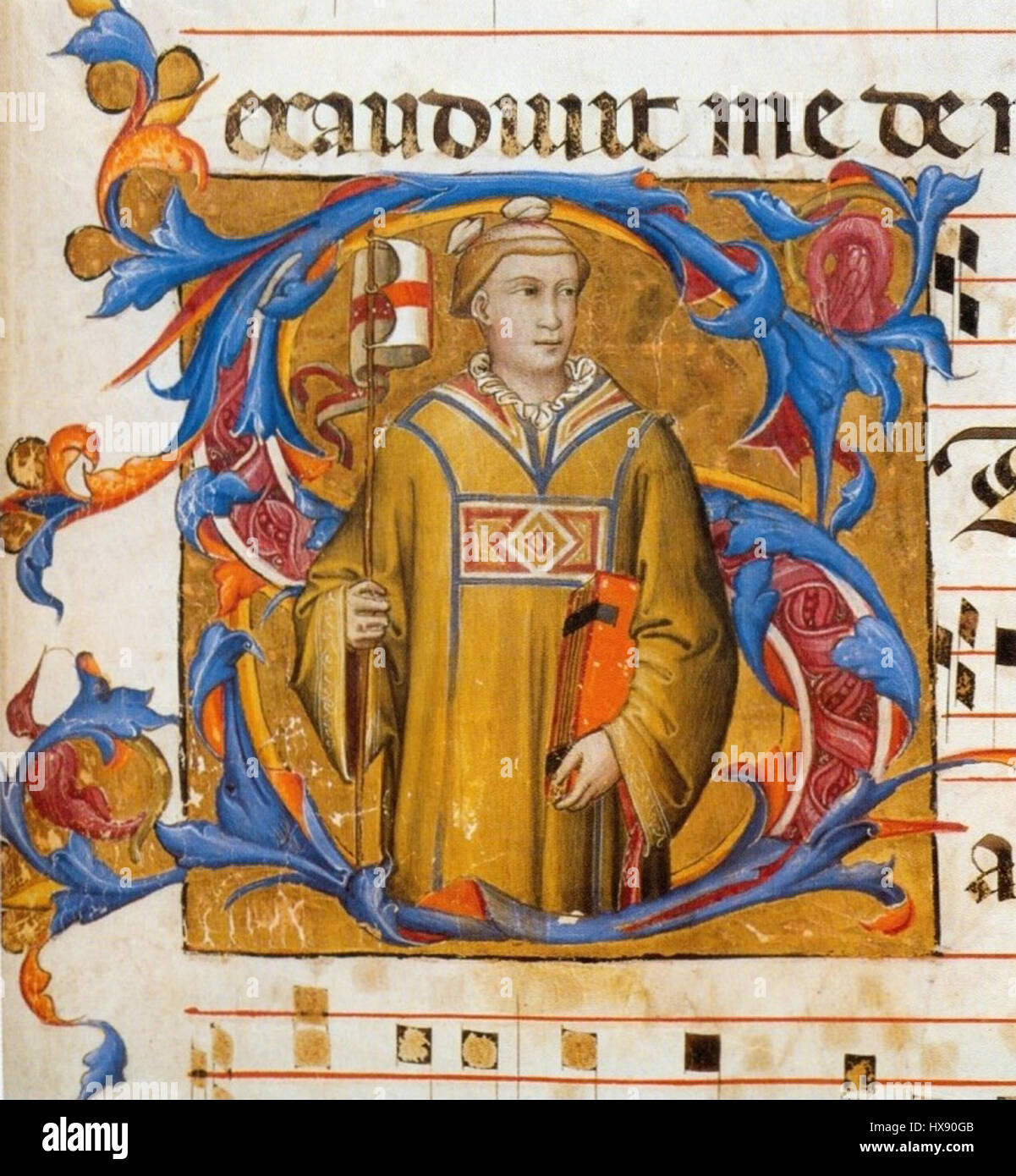 This Illuminated Manuscript Page Painted By Lorenzo Monaco Features