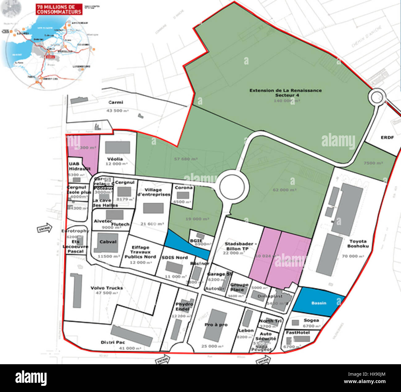 The 'ZA La Renaissance' plan refers to an architectural or design ...