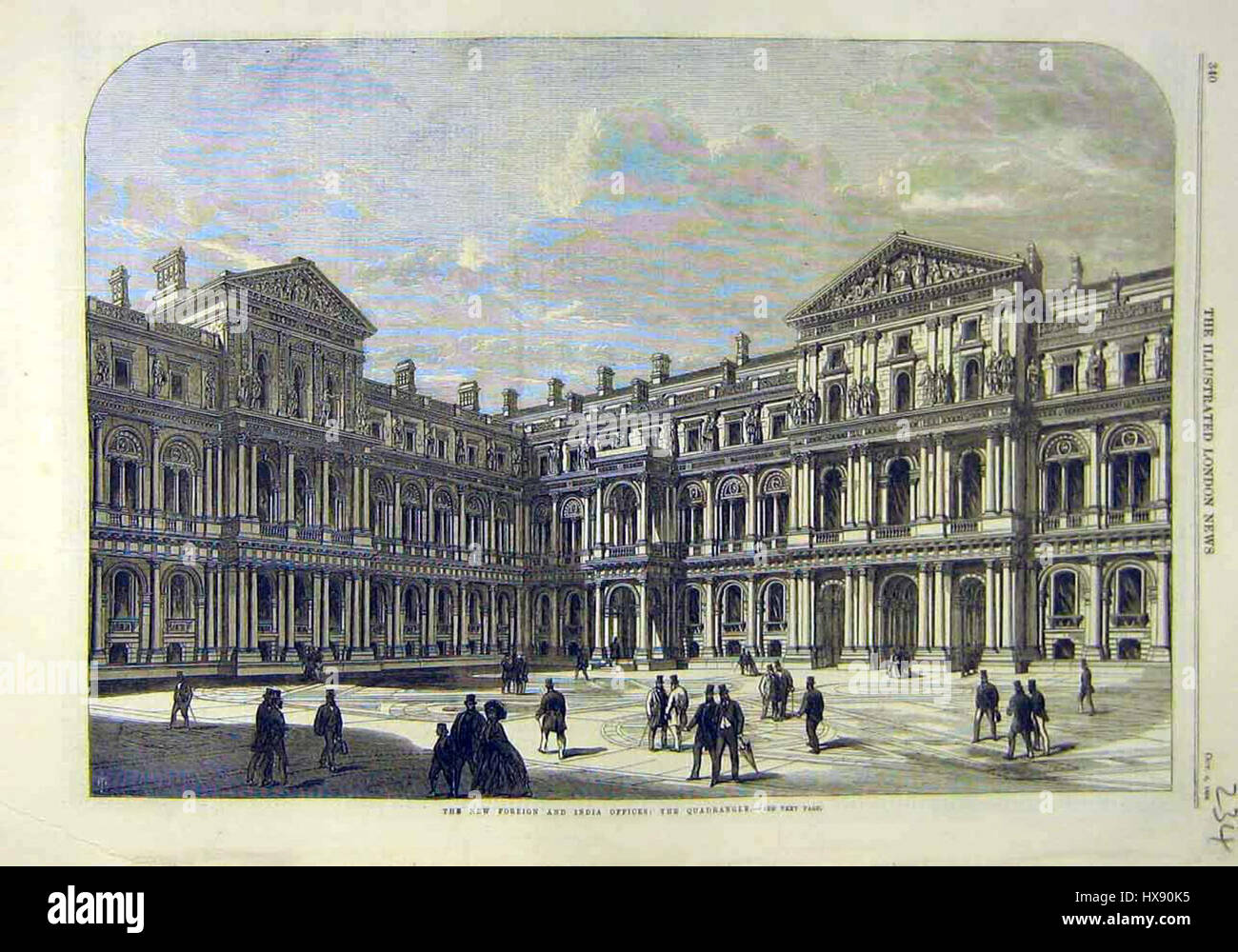 The new Foreign and India Office, with its iconic quadrangle, was an ...