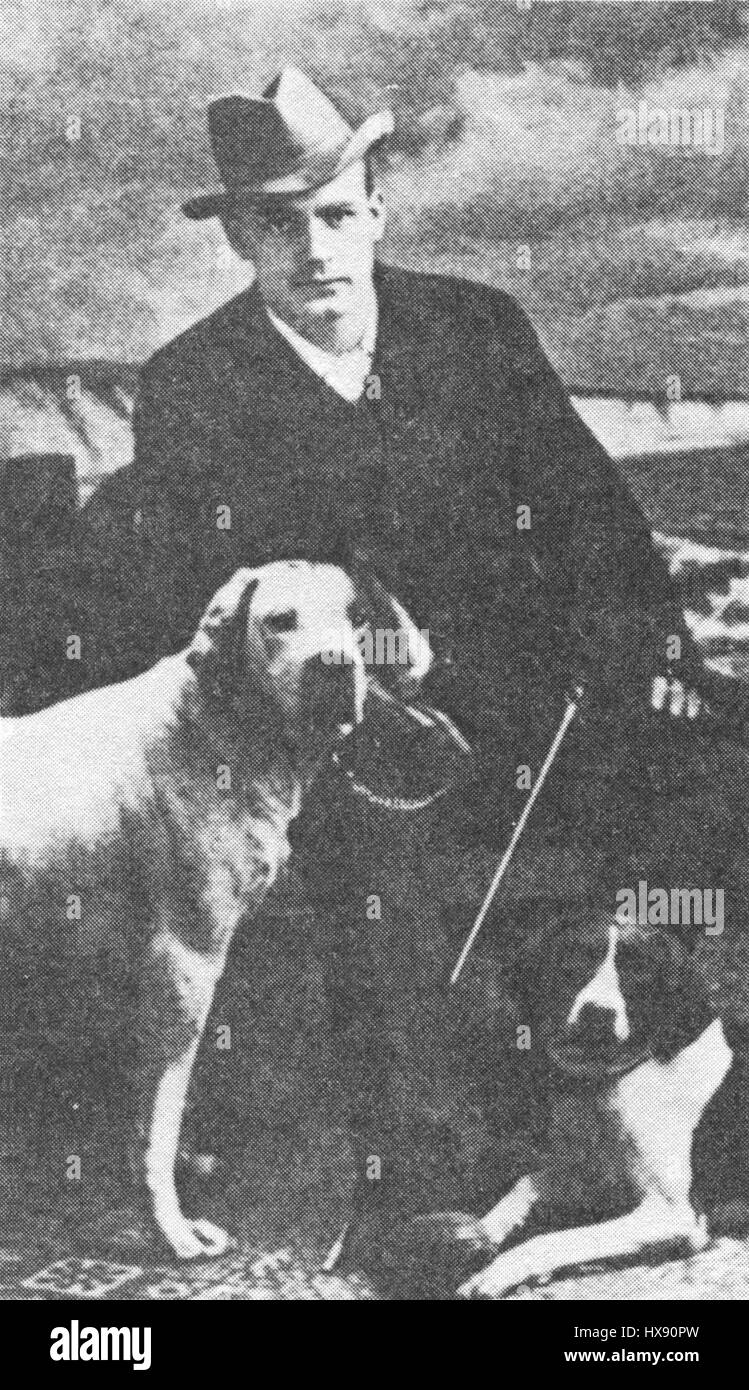 Dog painting in style Black and White Stock Photos & Images - Alamy