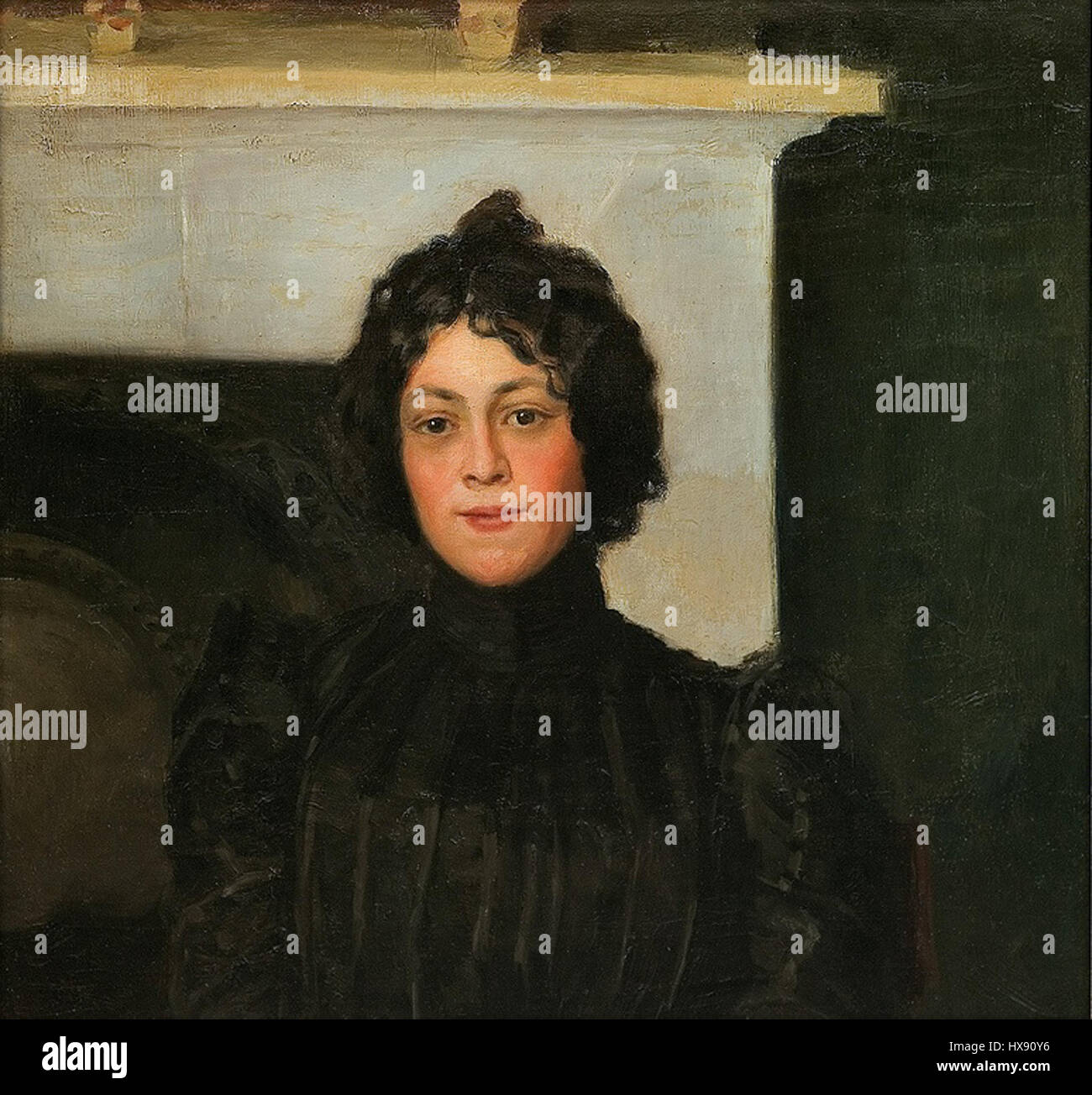 'Stabrowski Portret ciemnowC582osej' is a portrait that represents a ...