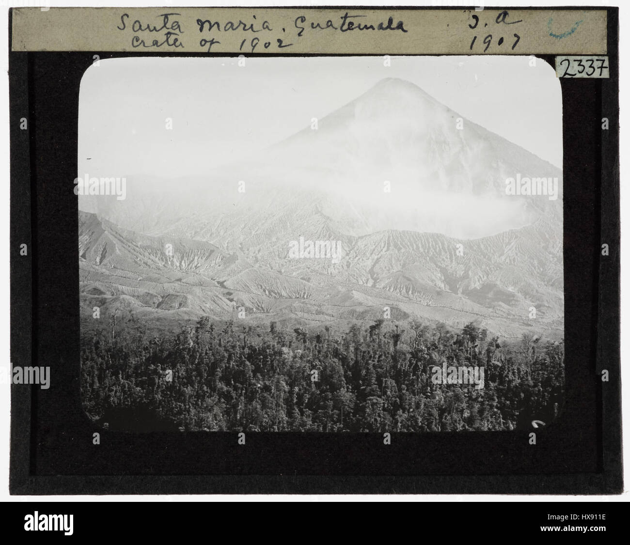 The Santa Maria volcano in Guatemala erupted in 1902, with catastrophic ...
