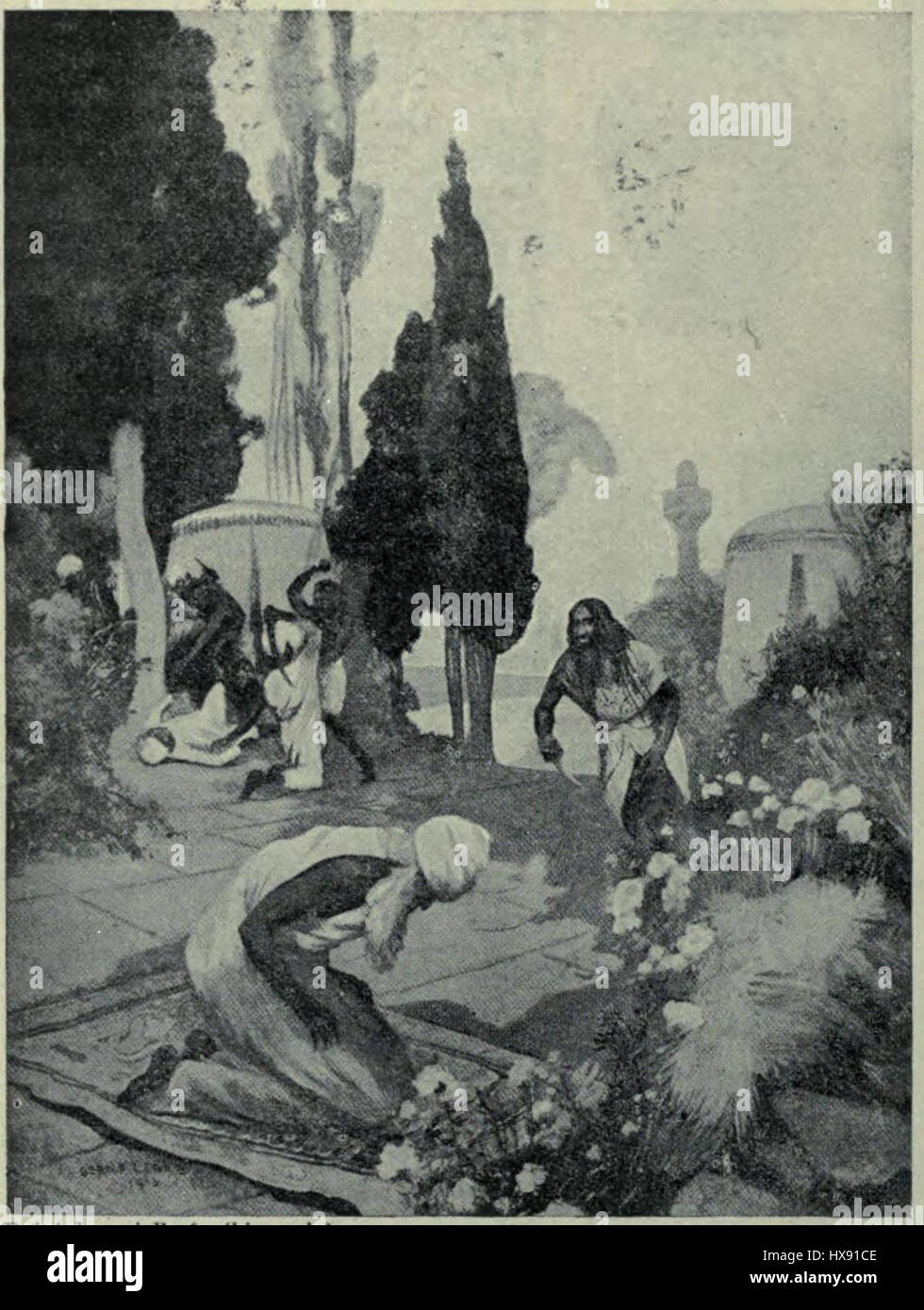 'The Murder of Muhammad Ghori, A.D. 1206' depicts the assassination of ...