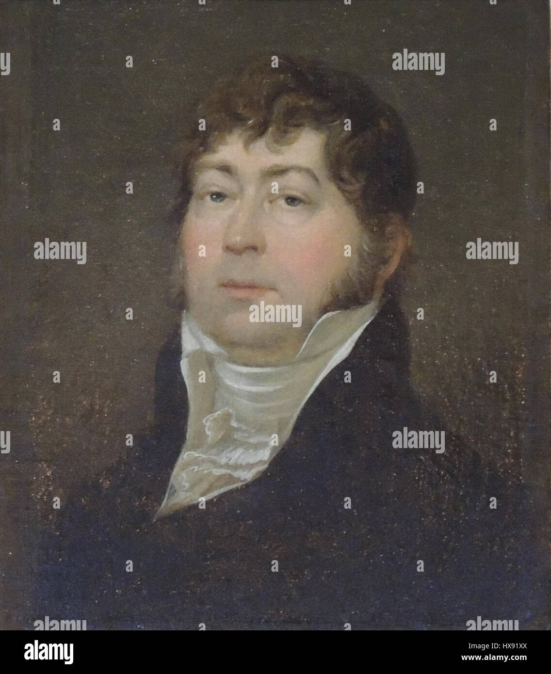 An anonymous 1810s portrait of V.L. Pushkin, held at the Pushkin Museum ...