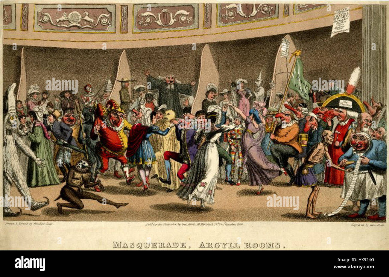 The 'Masquerade at the Argyll Rooms' is a famous depiction of a grand ...