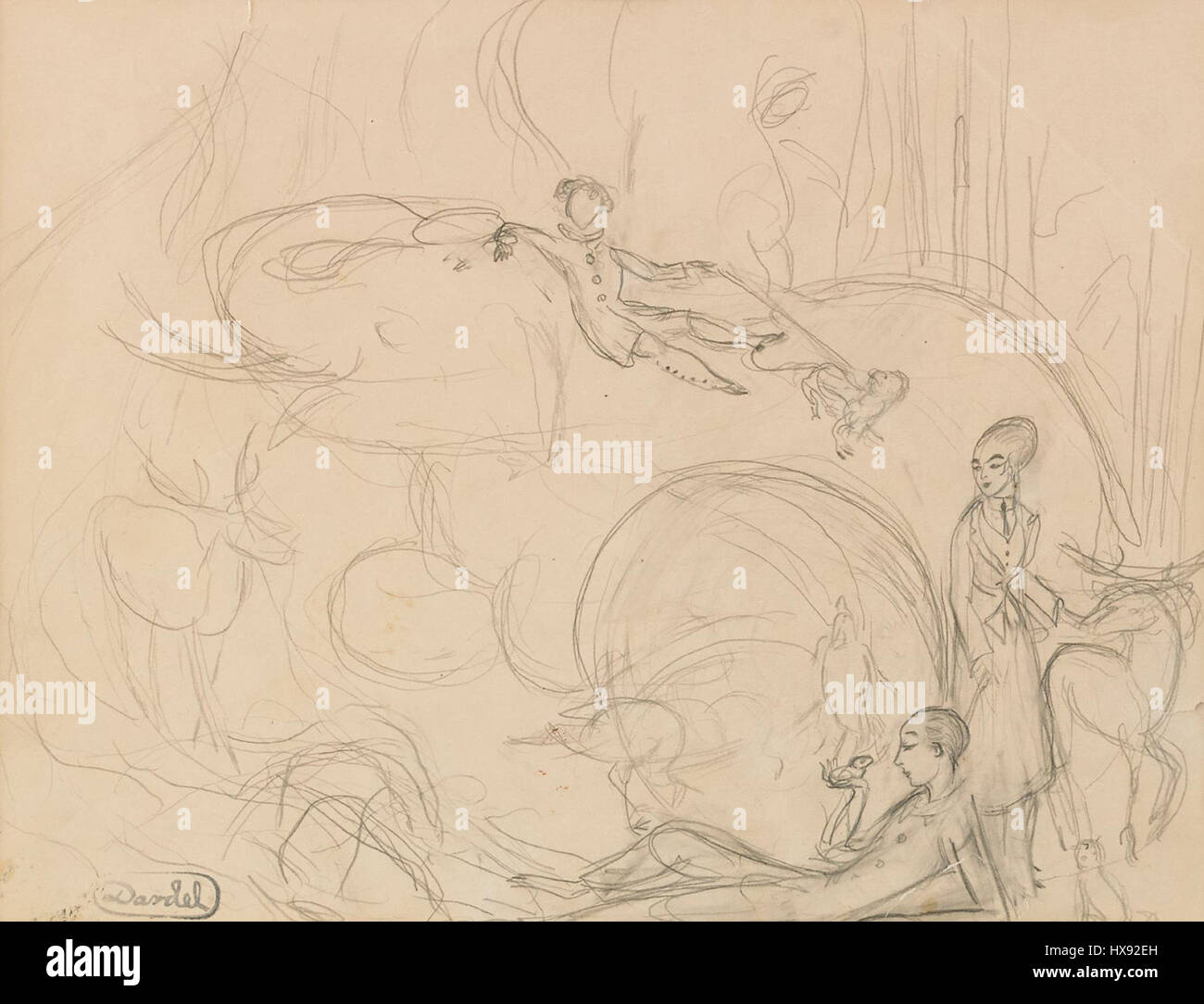 Nils Dardel's 'Studie till Exotiskt landskap' (Study for Exotic ...