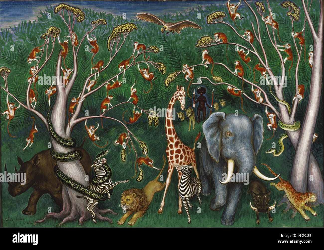 Nils Dardel's 'Svarta Diana' (Black Diana) is an evocative and ...