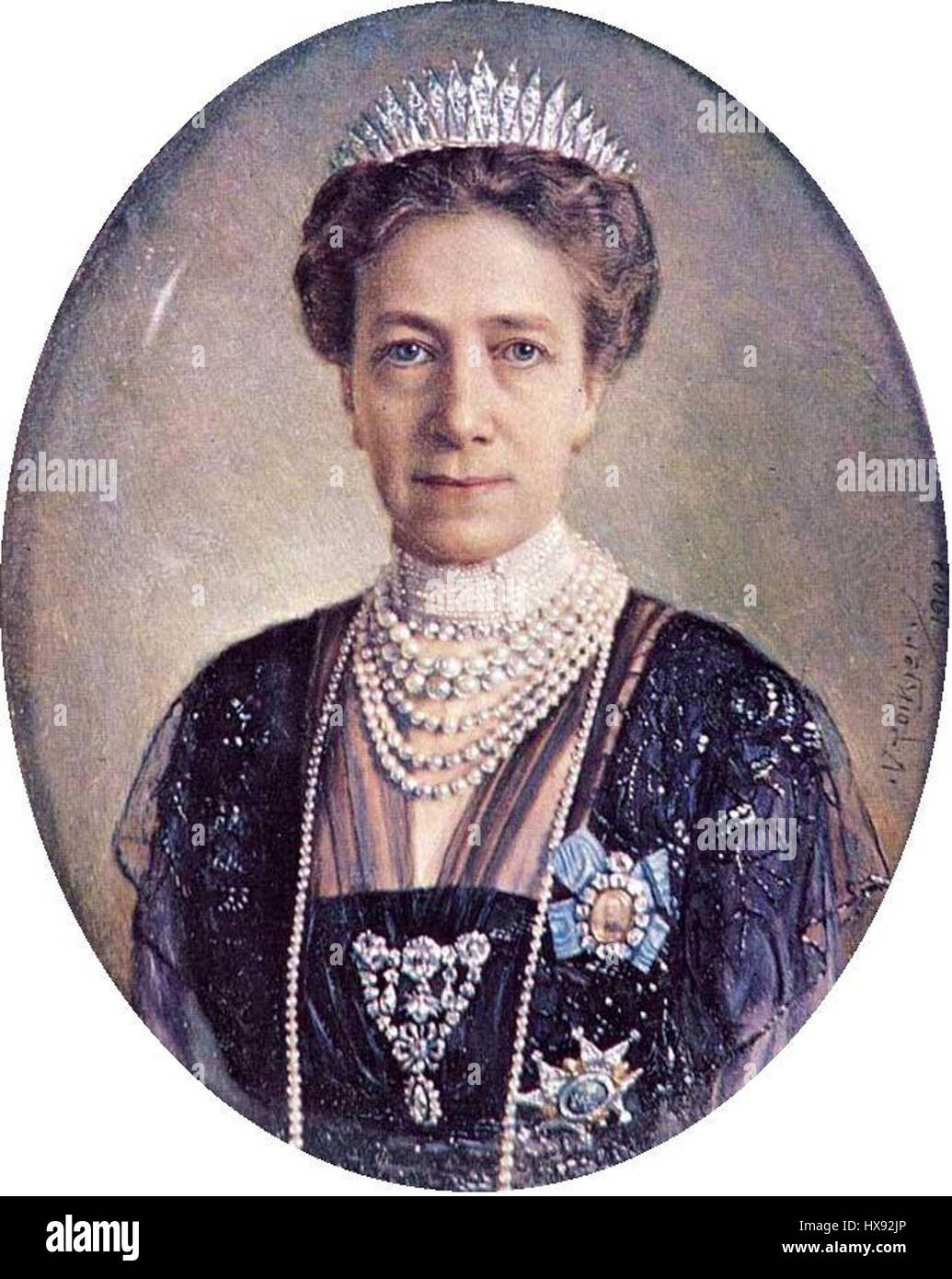 Victor Roikjer’s portrait of Victoria of Sweden, painted in 1928 ...