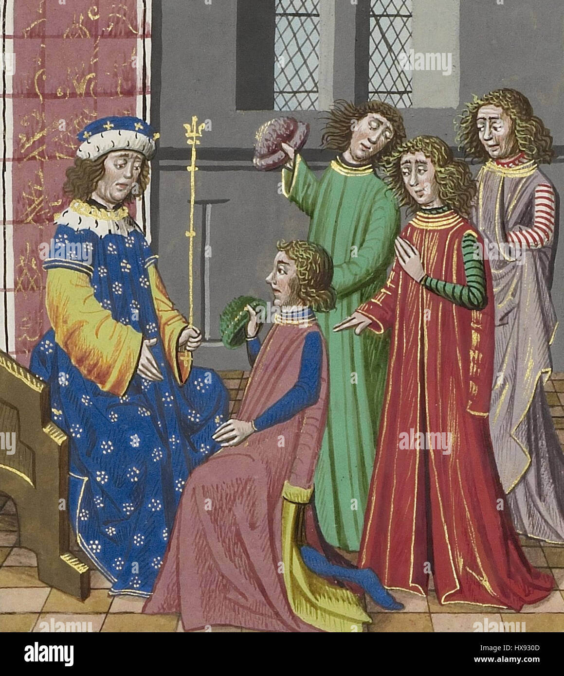 This artwork, 'The Embassy from John of Gaunt before the King of ...