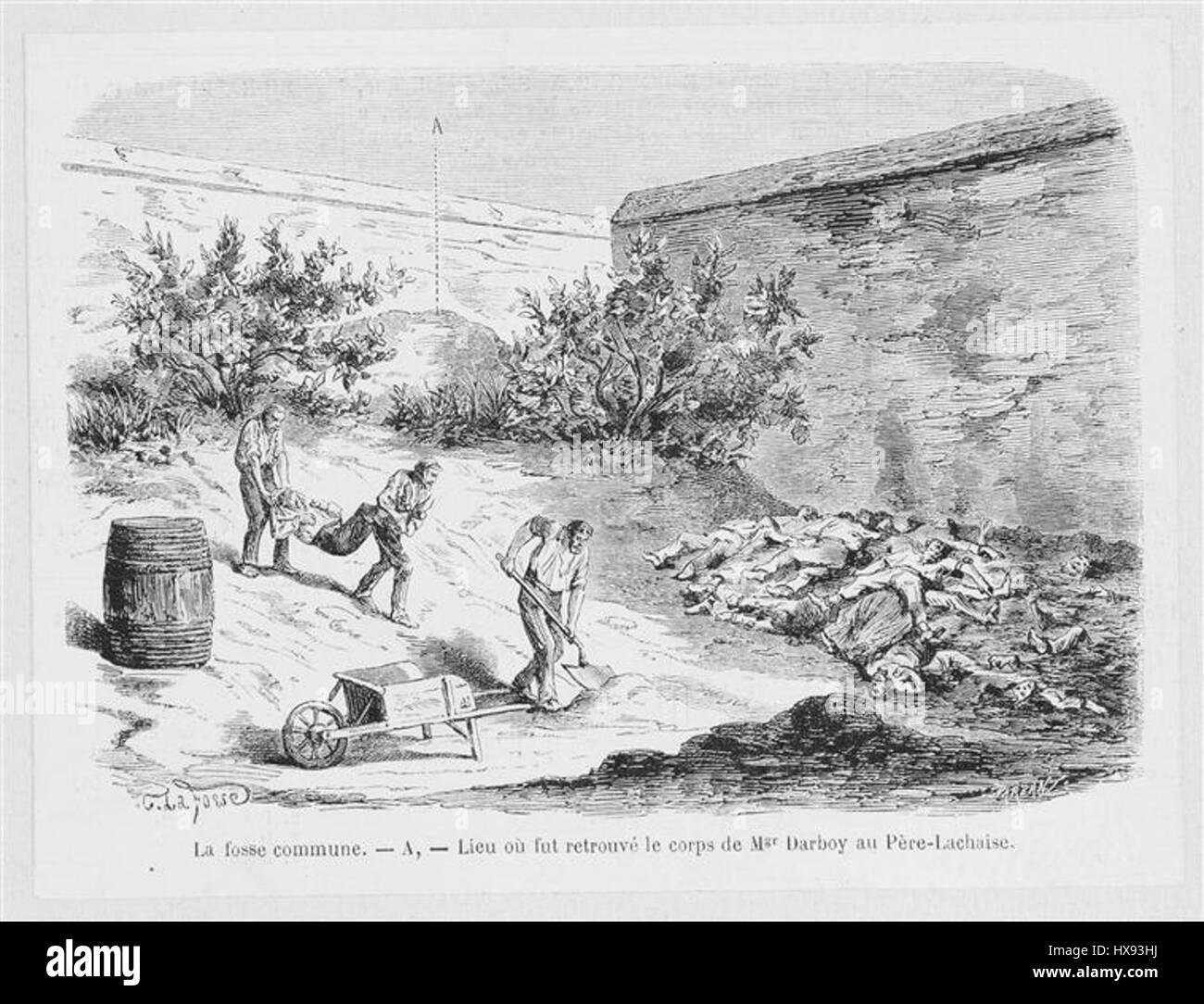 Common grave Black and White Stock Photos & Images - Alamy