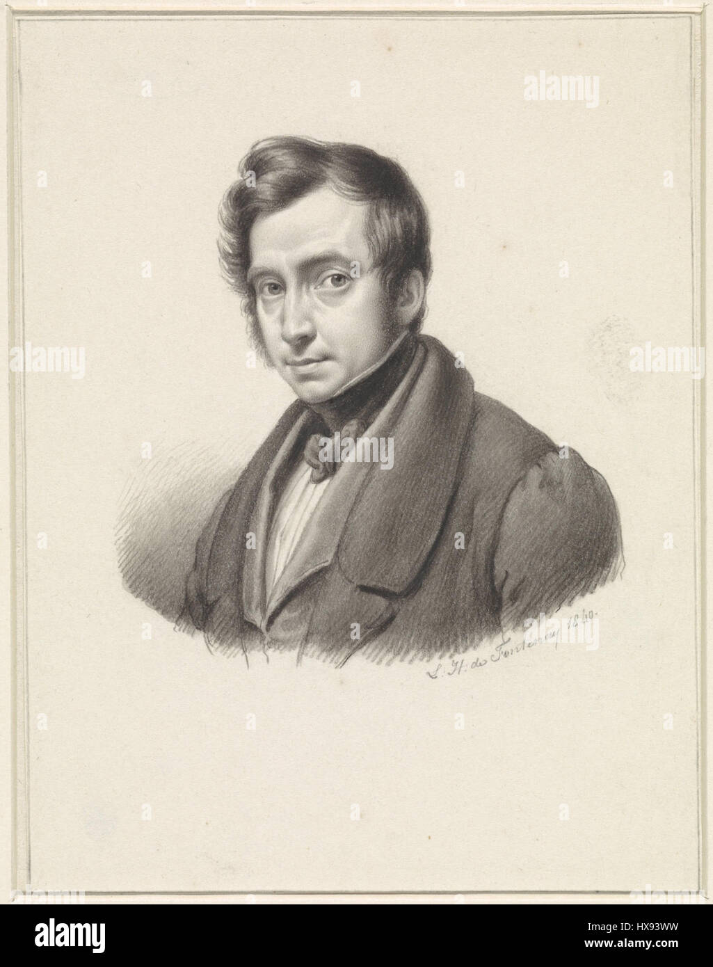 The self-portrait of Louis Henri de Fontenay from 1840 offers a glimpse ...