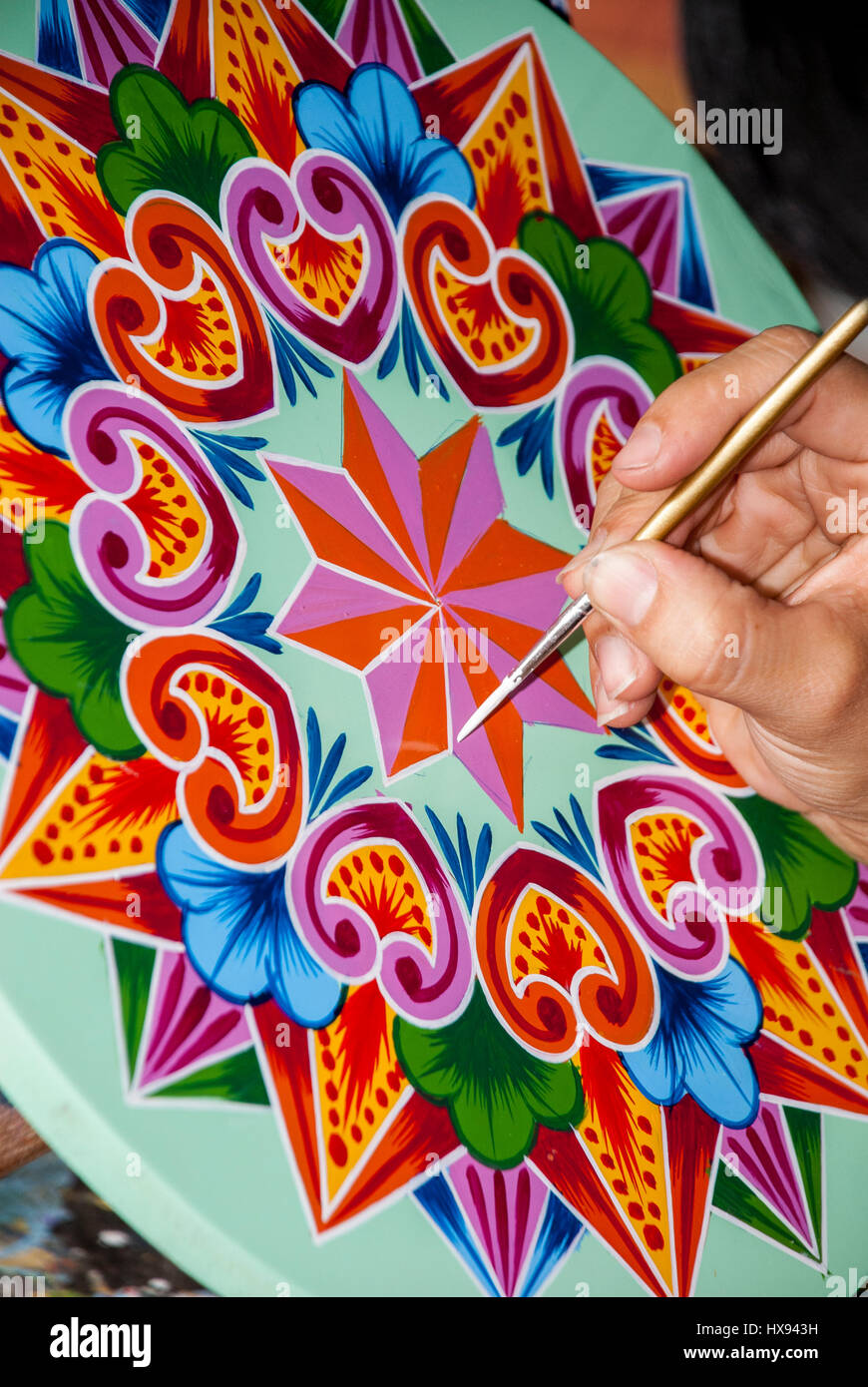 Costa Rica - Typical Decorated And Painted Ox Cart - Indigenous ...