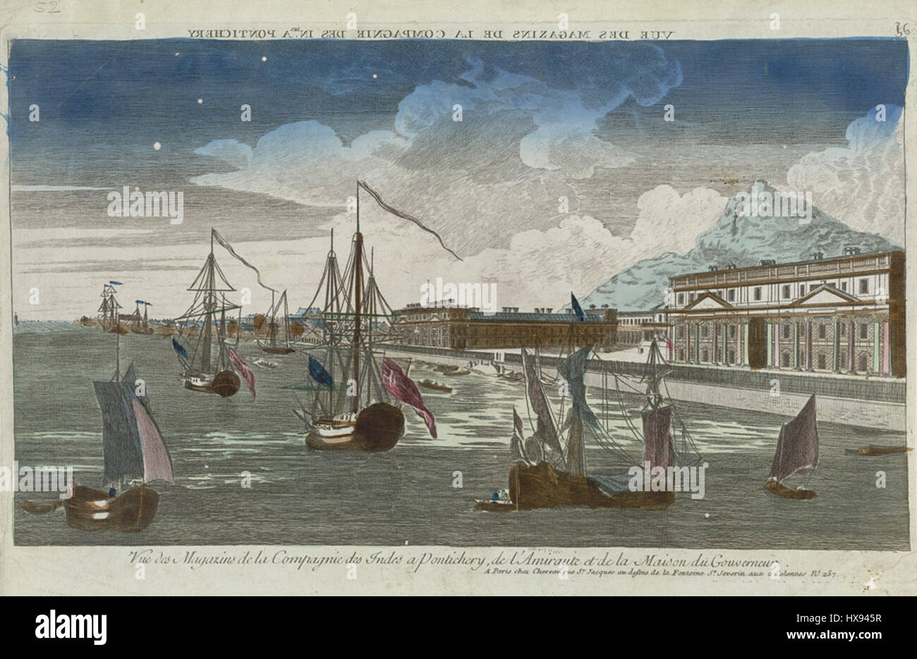 This painting depicts the view of the East India Company's warehouses ...