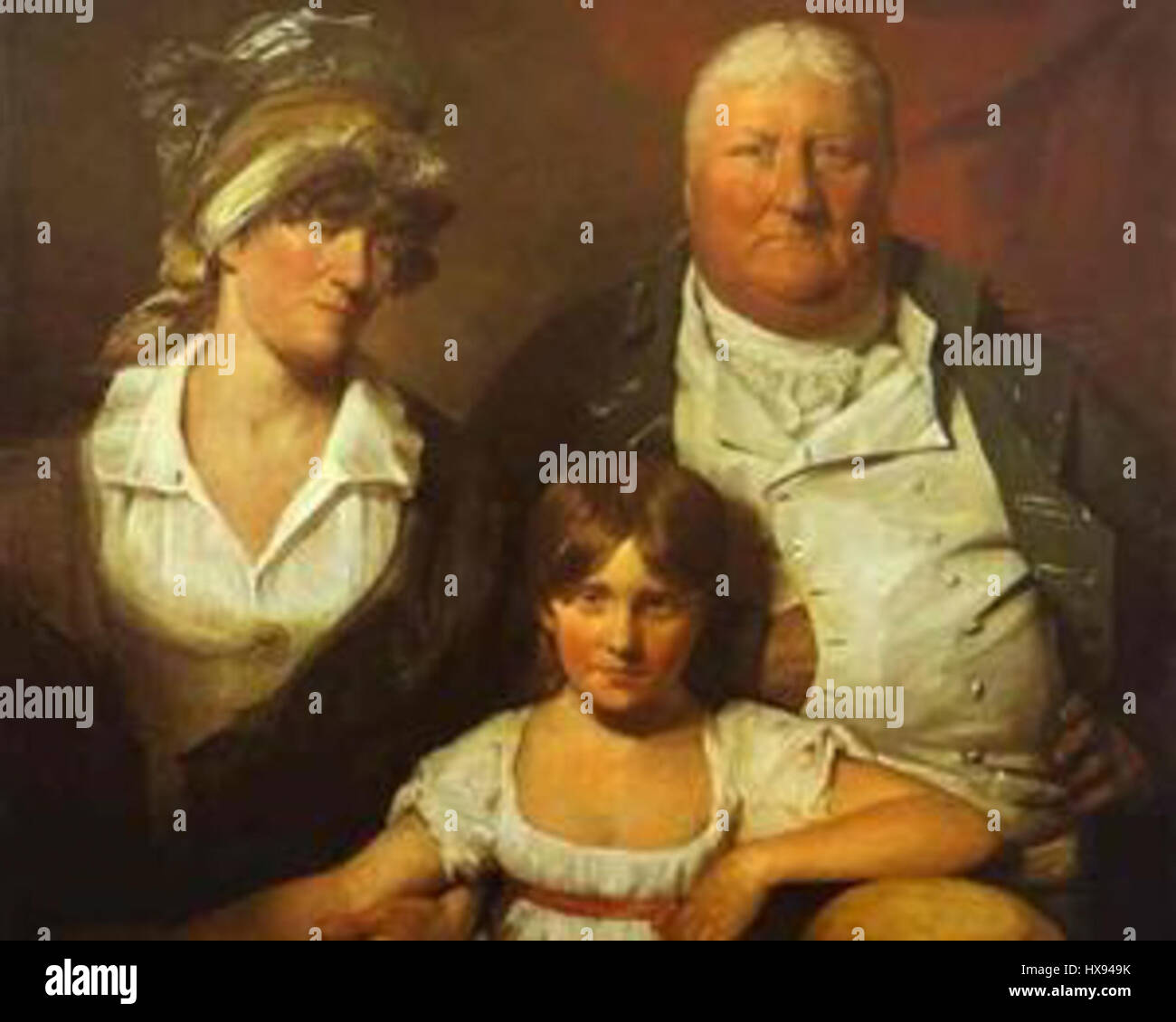 William Bethune, wife & child Stock Photo - Alamy