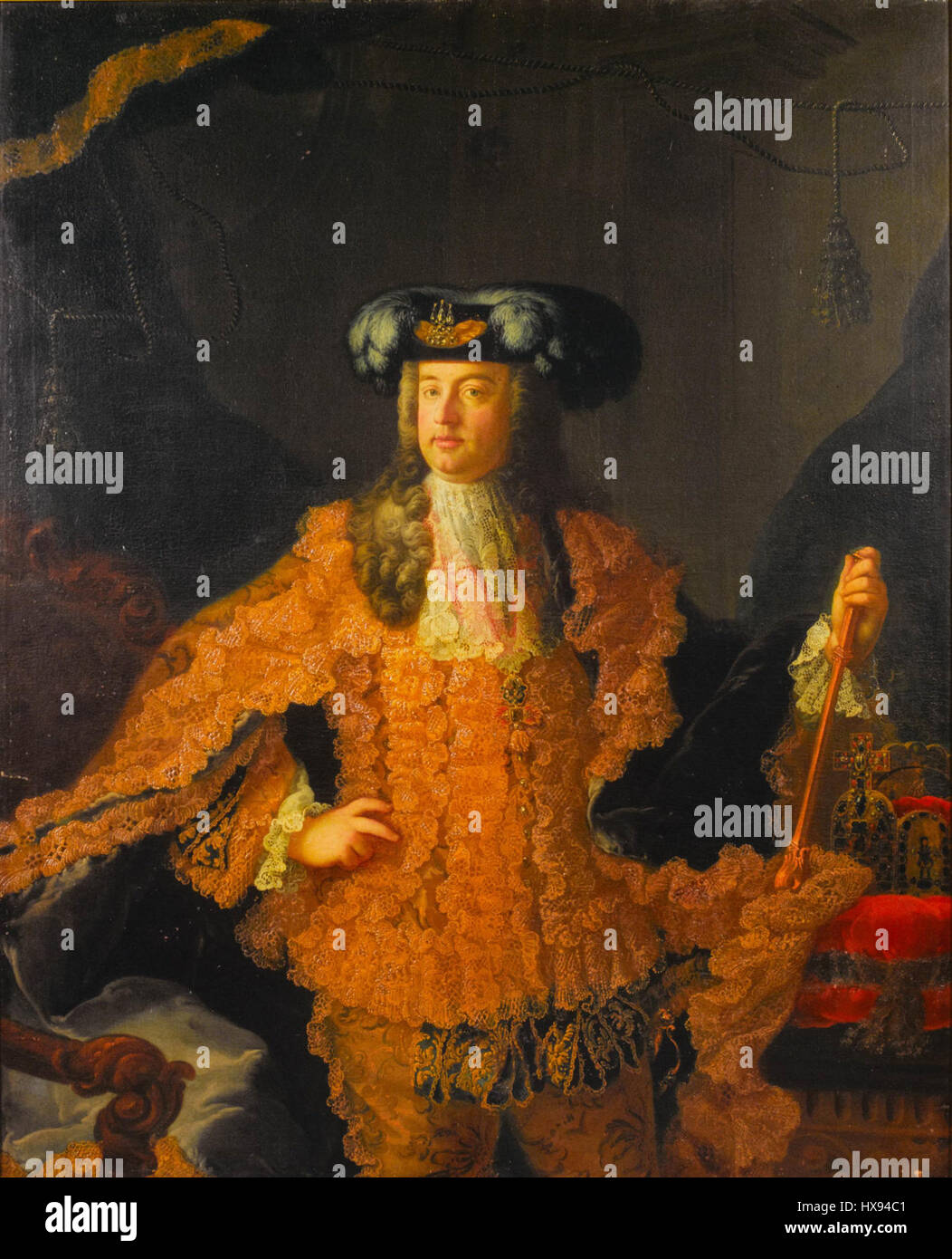 The portrait of Francis I, created by the workshop of Martin Mytens II ...