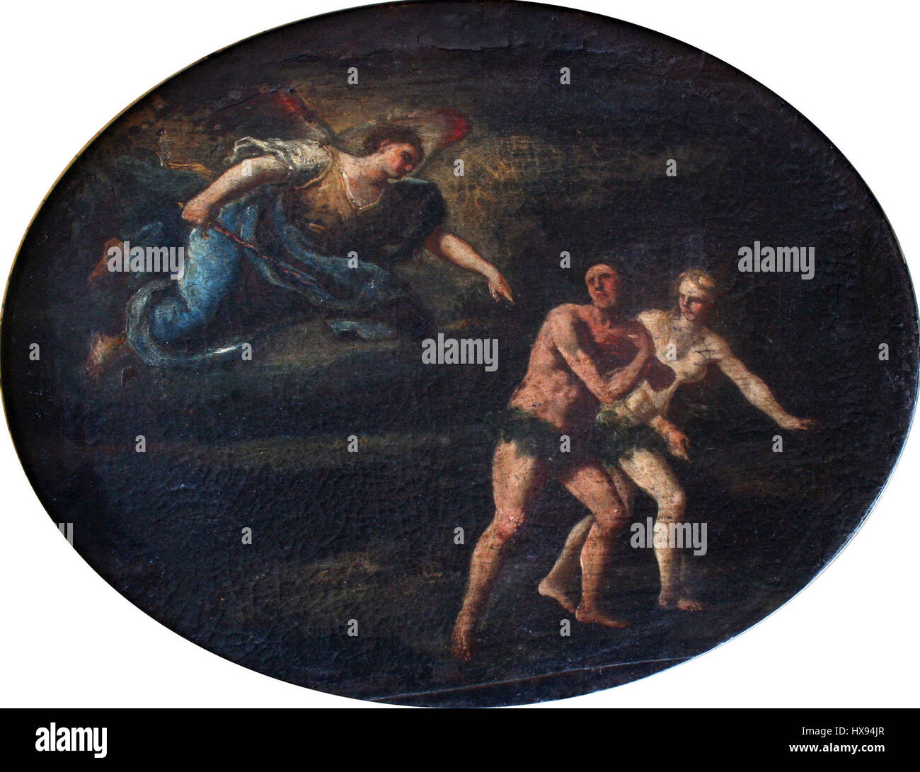 The fall and expulsion from the garden of eden hi-res stock photography ...