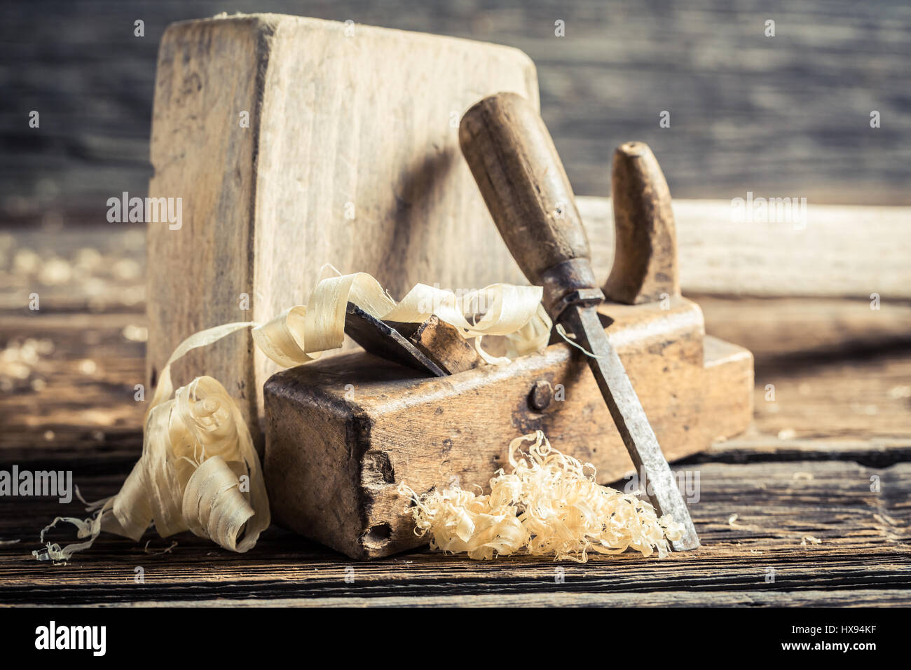 Wooden hammer planer in hi-res stock photography and images - Alamy