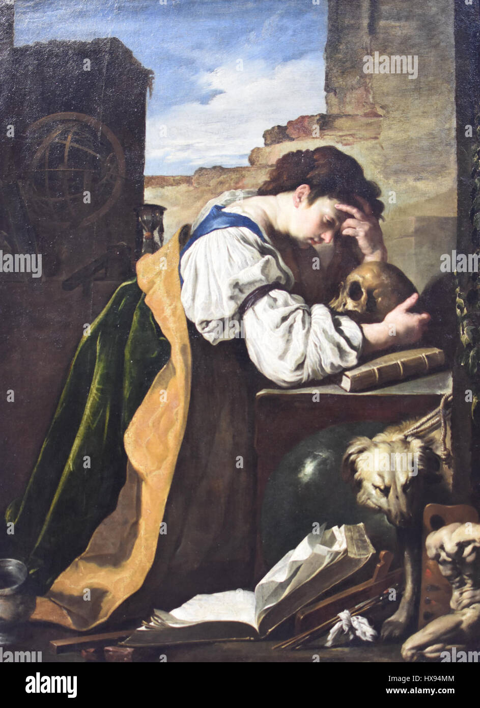 'Melancolie' by Domenicco Fetti, created in 1620, is a Baroque painting ...