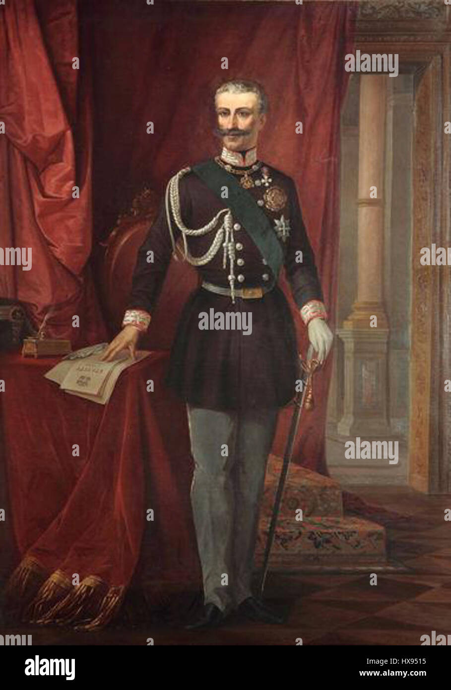 'Ritratto di Carlo Alberto di Savoia' is a formal portrait of King ...